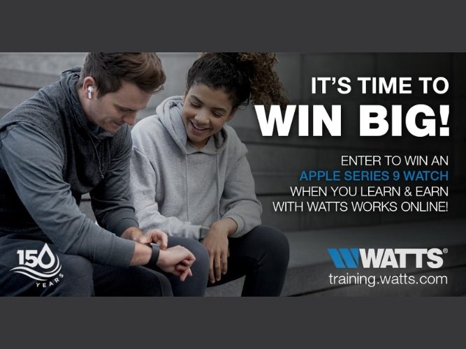 Watts Announces Launch of Final Quarterly Sweepstakes Celebrating 150th Anniversary | phcppros
